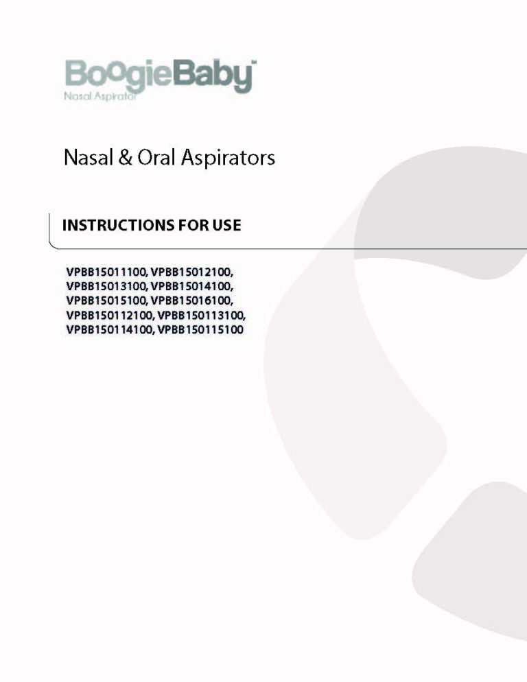 BoogieBaby™ Nasal & Oral Aspirators - Laborie