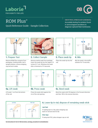 ROM Plus® Rupture of Membrane Test Family of Products - Laborie