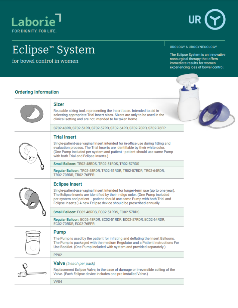 Eclipse™ System for Bowel Control for the Treatment of Fecal ...