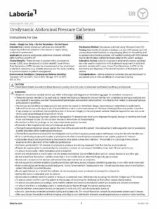 Fluid-Filled Urodynamic Catheters - Laborie