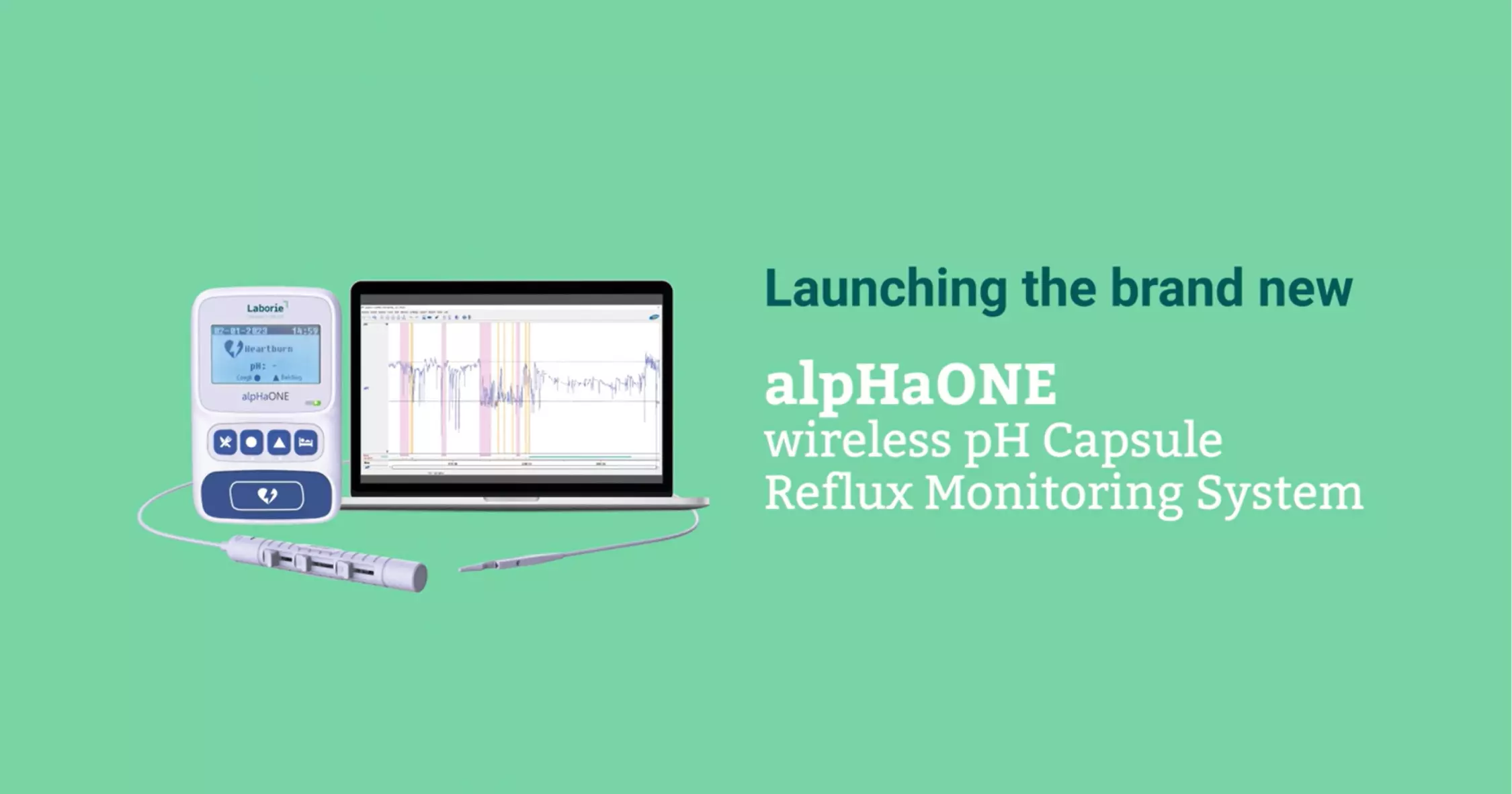 alpHaONE Wireless pH Capsule Reflux Monitor | Laborie