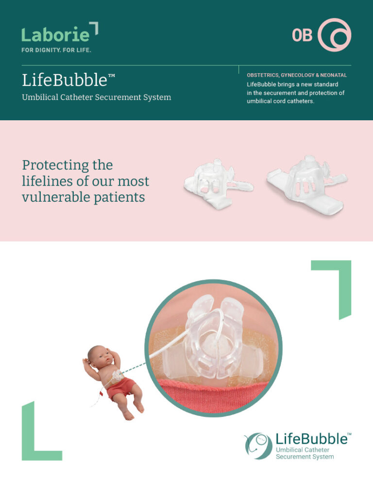 LifeBubble™ Umbilical Catheter Securement System - Laborie
